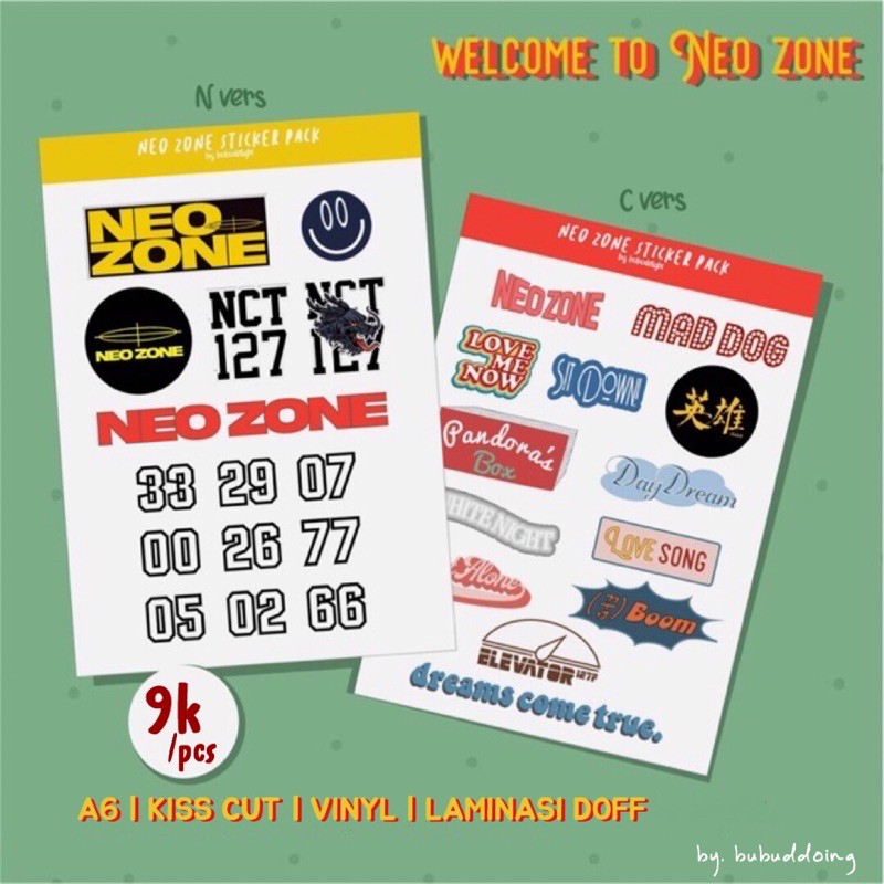 Jual NCT 127 Neo Zone Sticker Pack (kiss cut sticker) | Shopee Indonesia