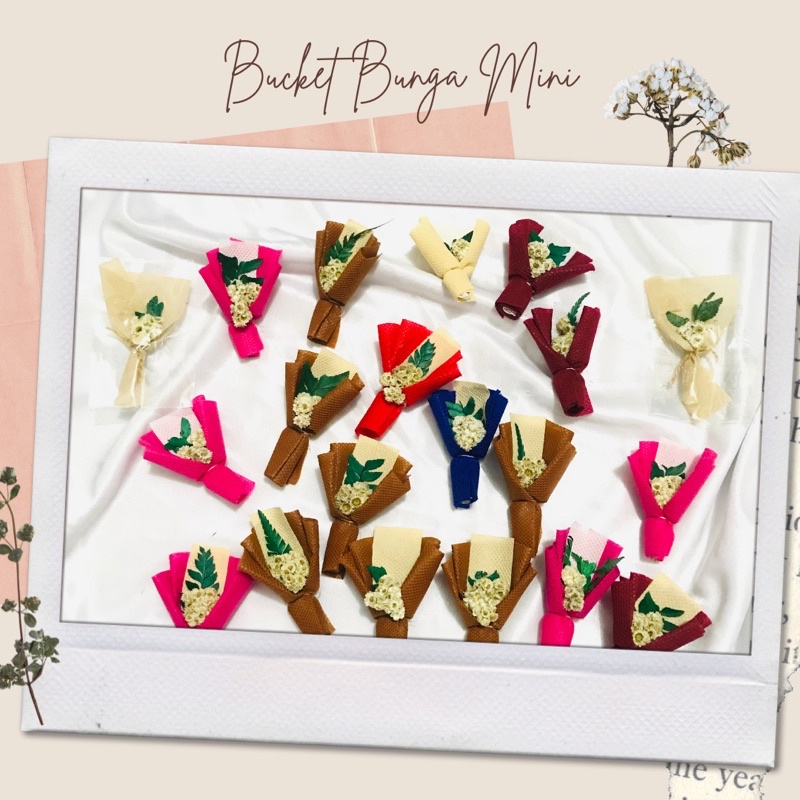 Jual Buket Bunga Mini / Bouquet Mini / Mini Buket / Mini Bouquet / Mini ...