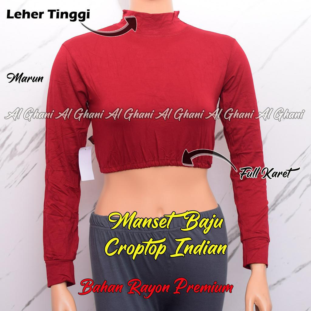 Jual MANSET BAJU CROPTOP INDIAN RAYON SUPER | Shopee Indonesia