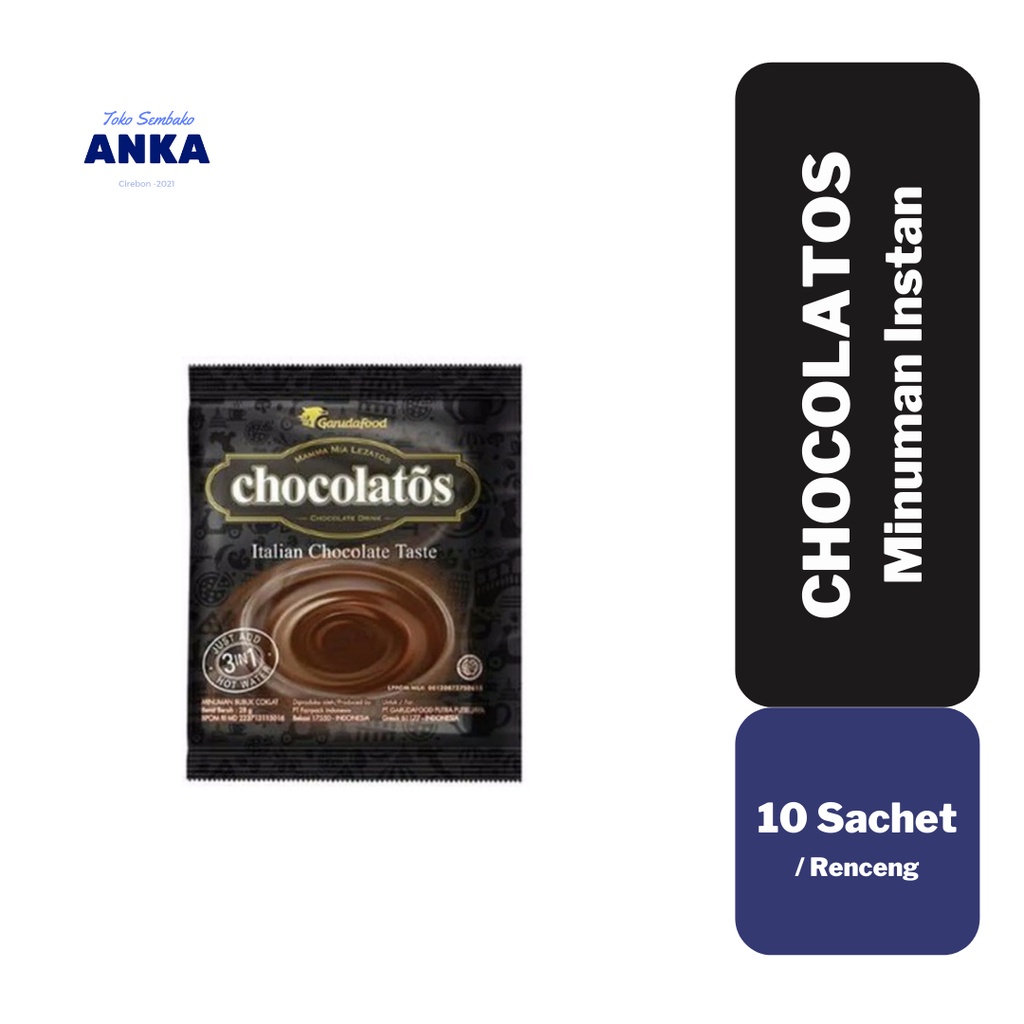 Jual Chocolatos Chocolate Drink Minuman Cokelat 28 gr x 10 Pcs (HARGA ...