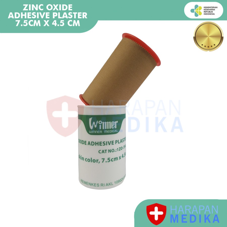 Jual Winner Zinc Oxide Adhesive Plaster 7,5 cm x 4.5m | Shopee Indonesia