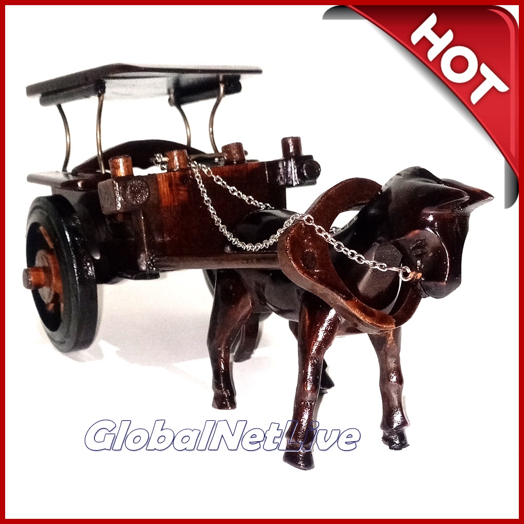 Jual Miniatur Andong Jawa Kayu Jati P27 - (Pajangan Miniatur Kereta Kuda Jawa) | Shopee Indonesia