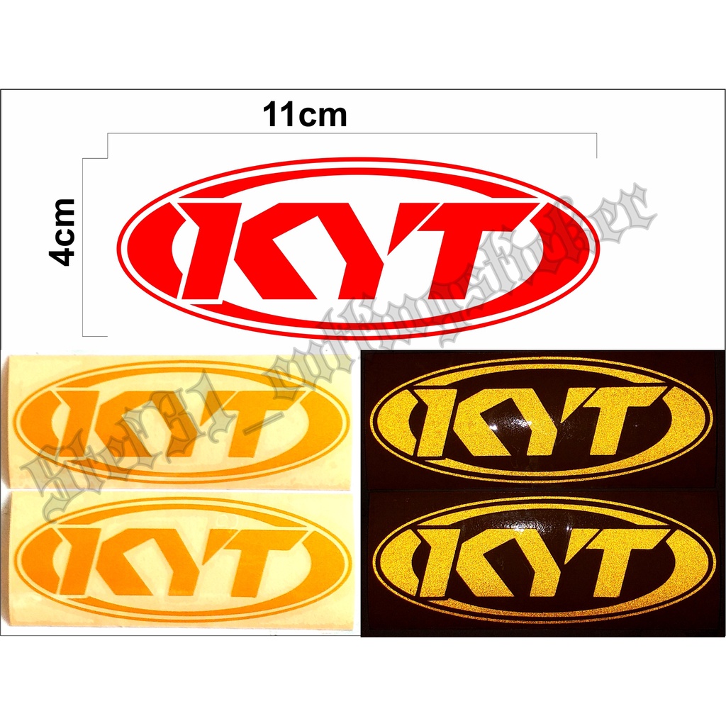 Jual Sticker cutting logo KYT, stiker logo KYT | Shopee Indonesia