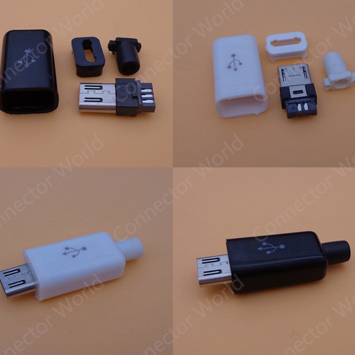 Jual 5pin micro usb 5 pin set 4 in 1 DIY good quality | Shopee Indonesia