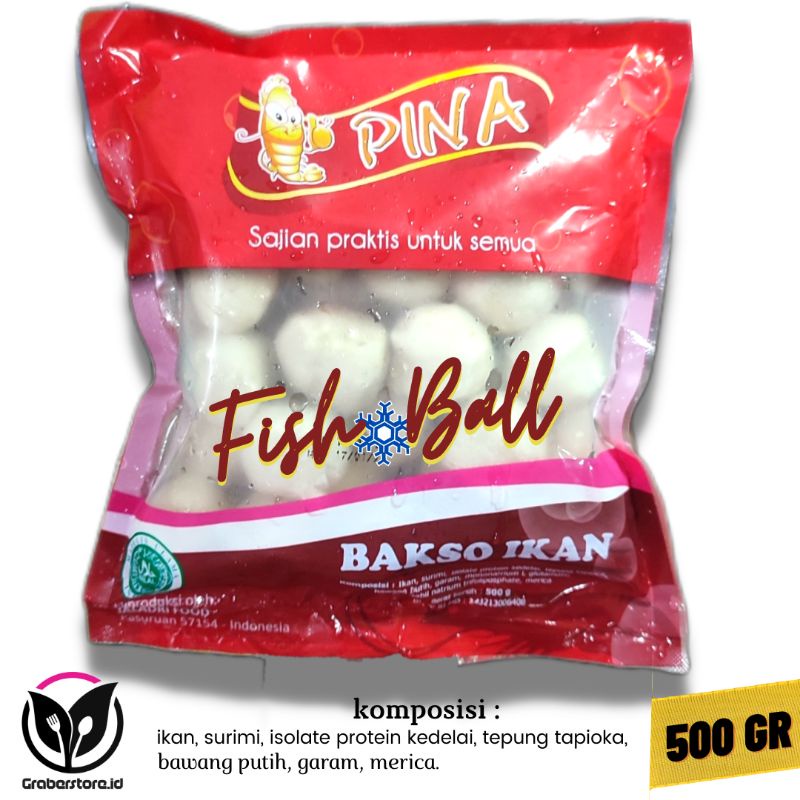 Jual Baso Ikan 250gr Pina bakso Ikan Fish Ball Frozen Food baso ikan ...