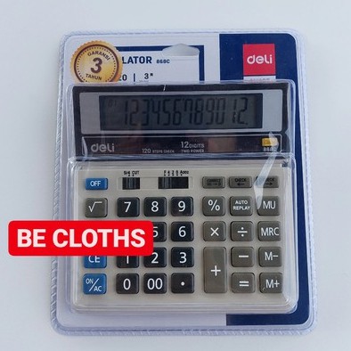 Jual DELI 868C Kalkulator 12 Digit Check Correct 868 C Desktop Office ...