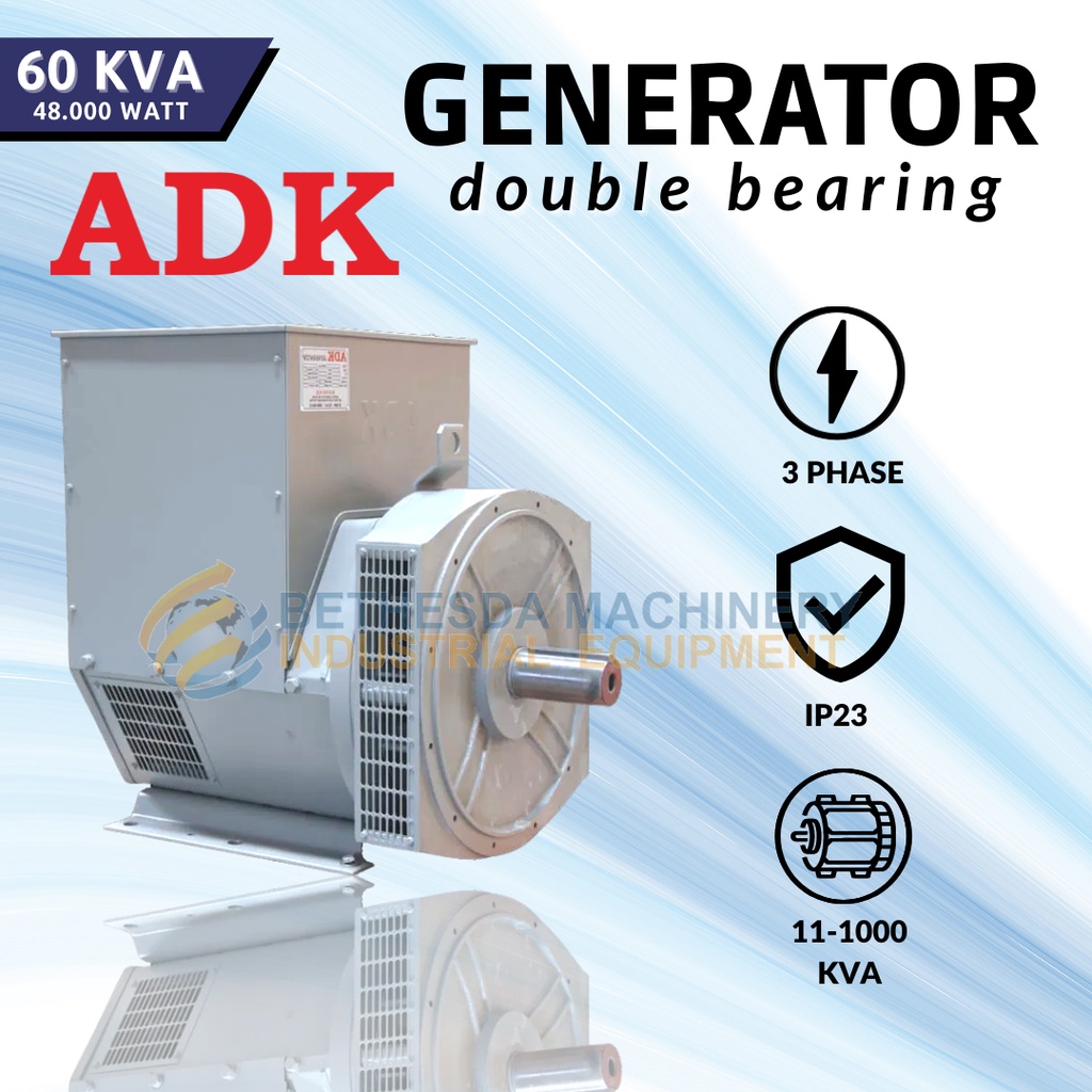 Jual ADK Generator 40 kVA 50kva 60 KVA - alterantor genset 3phase ...