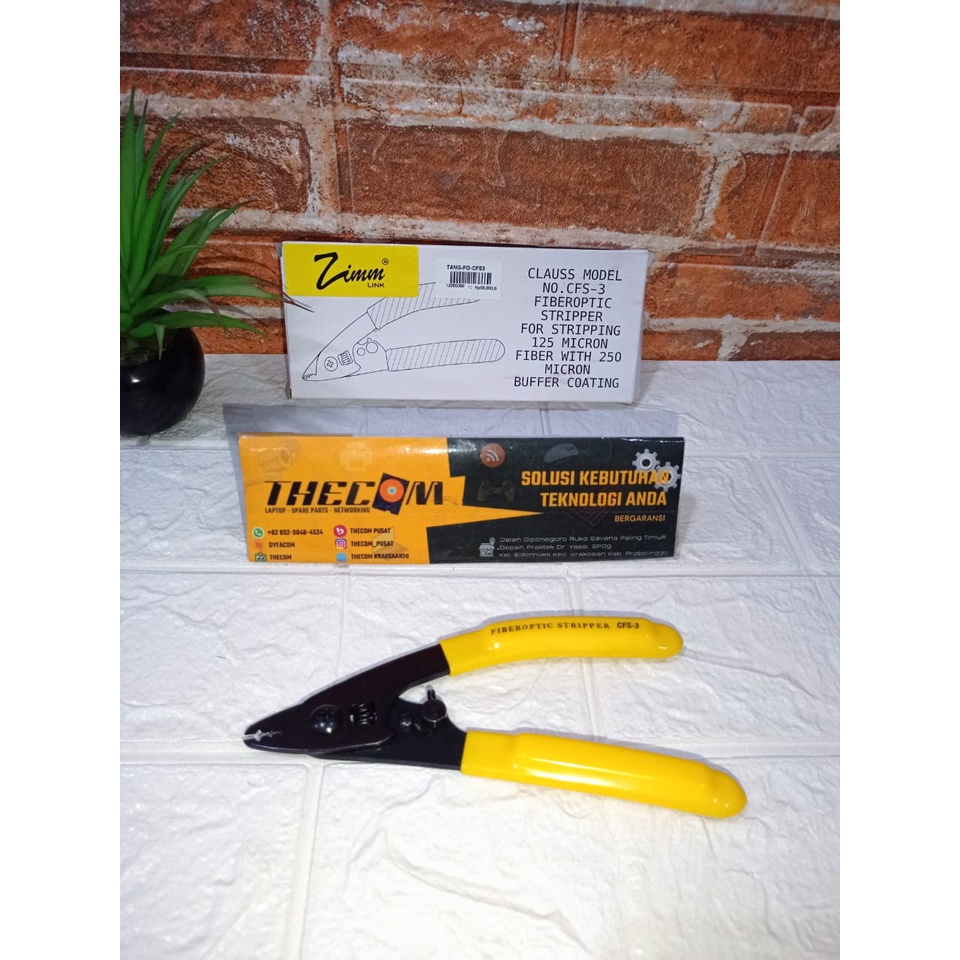 Jual Fiber Optic Stripping Plier Tang Pengupas Fiber Optik CFS-3 ...