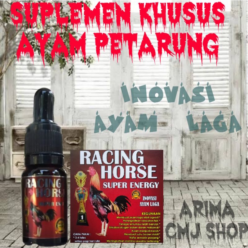 Jual doping ayam RACING HORSE terbukti ampuh super tenaga energi 10ml ...