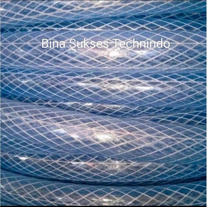 Jual 1 selang air PVC serat benang plastik taman transparant 1" inch ...