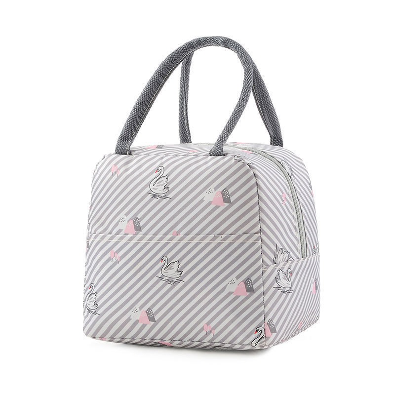 Jual AGG-211 Tas Bekal Makan Model Resleting / Lunch Cooler Bag / Tote ...