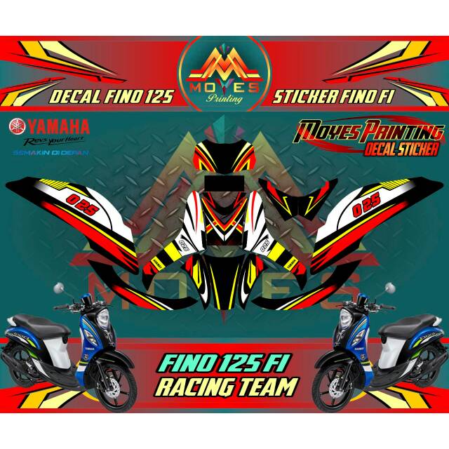 Jual Sticker fino 125fi sfec B decal yamaha fino 125fi decal sticker ...
