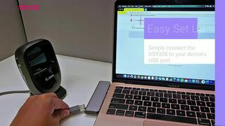 Jual 2D BARCODE SCANNER ZEBRA DS9308 2D Hands Free Duduk Auto Scan USB ...
