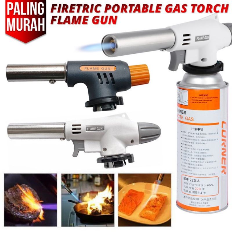 Jual Flame Gun Portable Gas Torch Easy Detachable by OneTouch,Torch ...