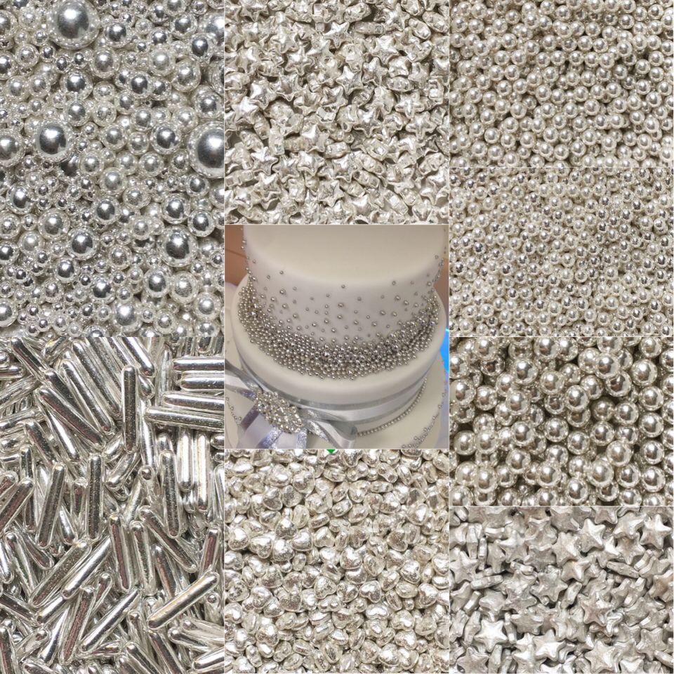 Jual sprinkle edible silver 15gr /trimit/sprinkel kue | Shopee Indonesia