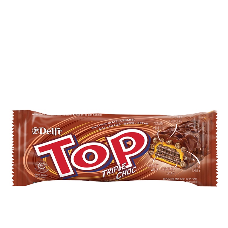 Jual Delfi Top Triple Chocolate 24 x 9 gr | Shopee Indonesia
