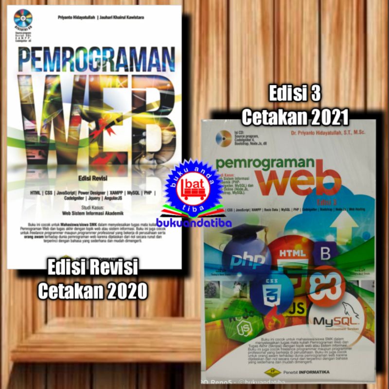 Jual Buku Pemrograman WEB + CD Edisi DUA PILIHAN - Dr.Priyanto ...