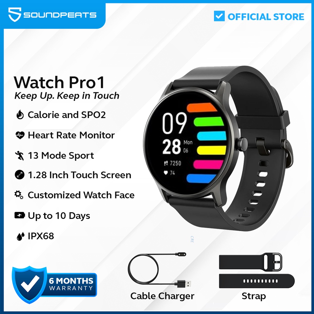 Jual SoundPEATS Watch Pro1 Sport Smartwatch Premium Fitness Tracker ...