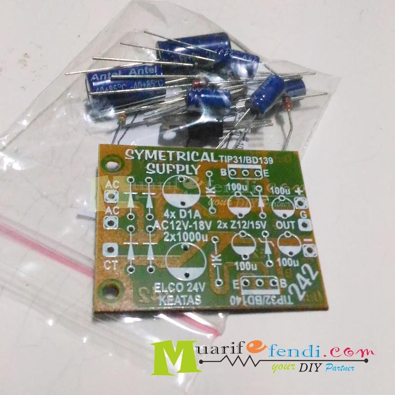 Jual PAKET DIY Symetrical Supply Regulator CT Dengan Zener dan Penambah ...