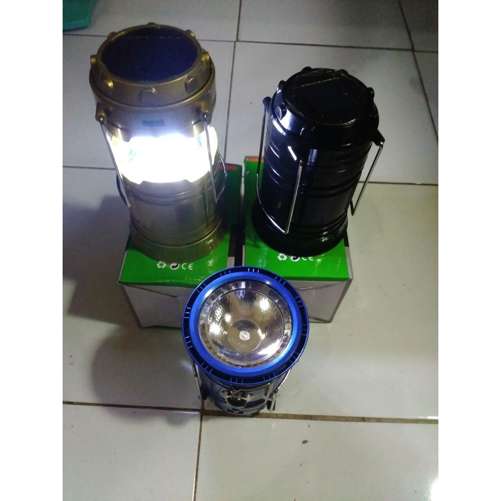 Jual Lampu Lentera Led Bisa Power Bank + Solar Charger + Charger ...