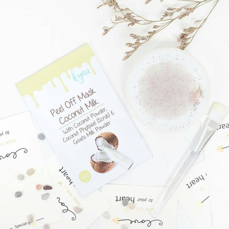 Jual ( DISTRI.RESMI) KYAU PEEL OFF MASK COCONUT MILK. FREE GIFT ...