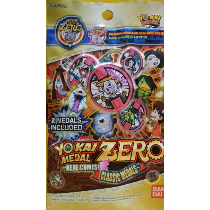 Jual YO-KAI WATCH MEDAL ZERO YOKAI CLASSIC MEDALS BANDAI YO KAI ...