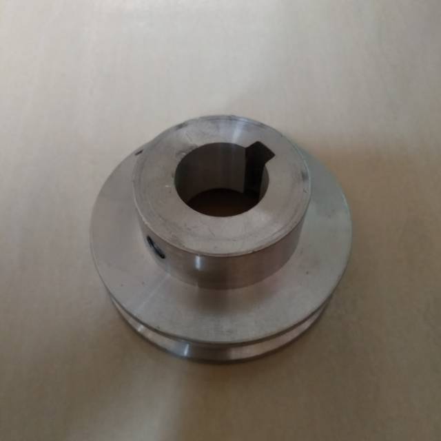 Jual Pulley pully puli A1 - 3 inch as 1 inch 2.54 mm pulley alumunium ...