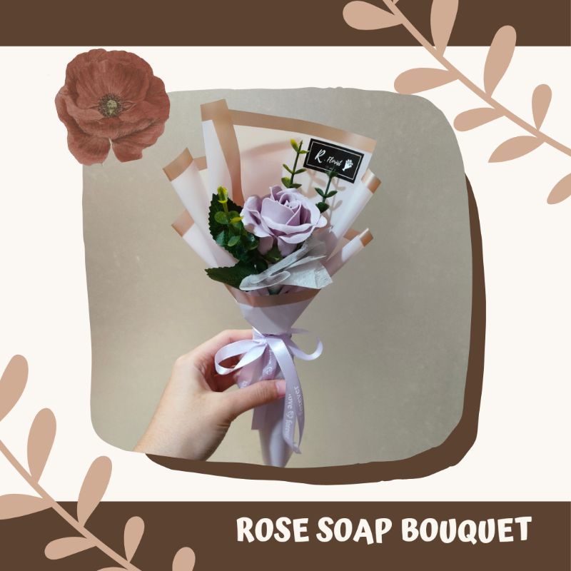 Jual [SMALL] SINGLE SOAP ROSE BOUQUET / BUKET BUNGA SABUN MAWAR SATU ...