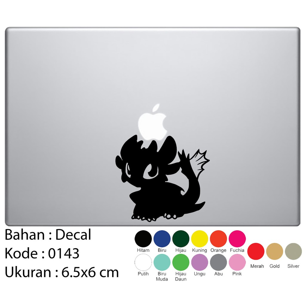 Jual Sticker Decal Laptop / Mobil Toothless | Shopee Indonesia