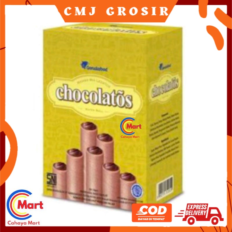 Jual [PACK] GARUDA CHOCOLATOS WAFER ROLL STICK 500 PACK ISI 24 PCS ...