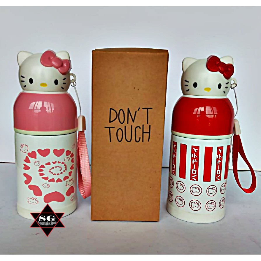 Jual Thermos karakter/Termos kepala hello kitty stainless 300ML | Shopee Indonesia