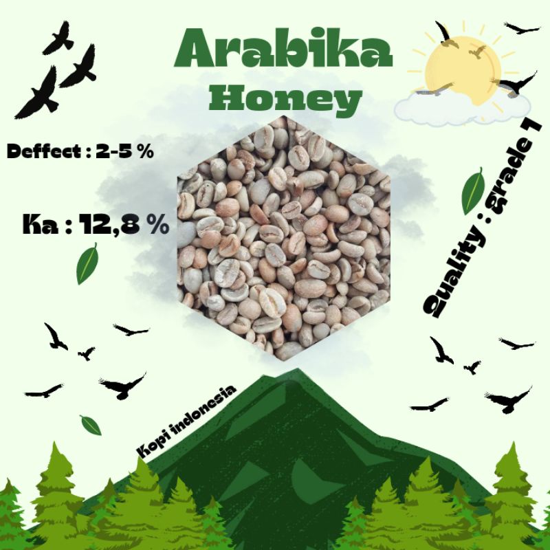 Jual greenbean / biji kopi Arabika Java Ijen - honey - 1kg | Shopee ...