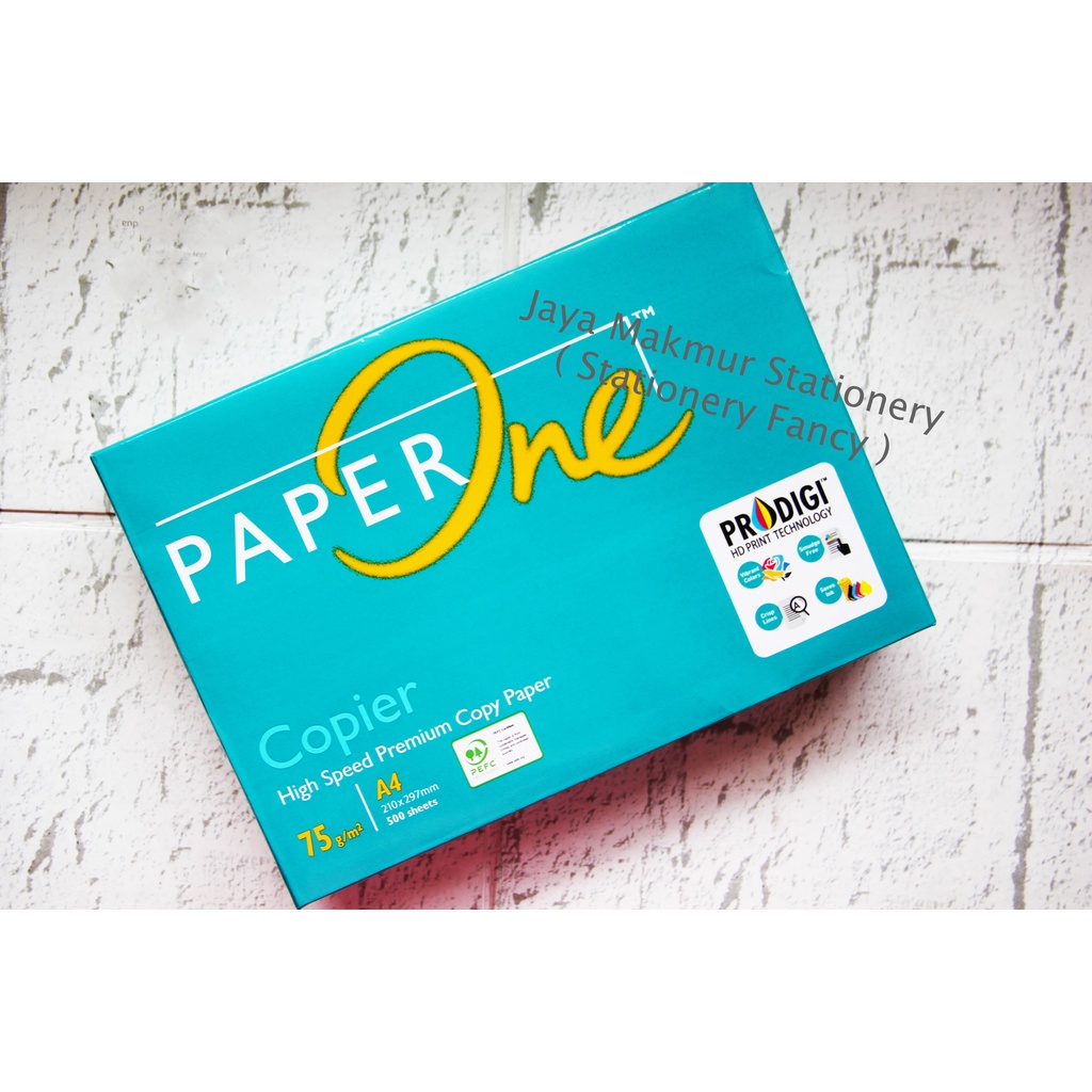 Jual Kertas Fotokopi Paper One 75 gr (Ukuran A4) | Shopee Indonesia
