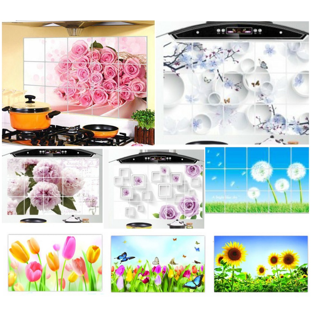 Jual COD Joy KTB Sticker Dinding Dapur 45 x 75 cm Alumunium Wall Stiker ...