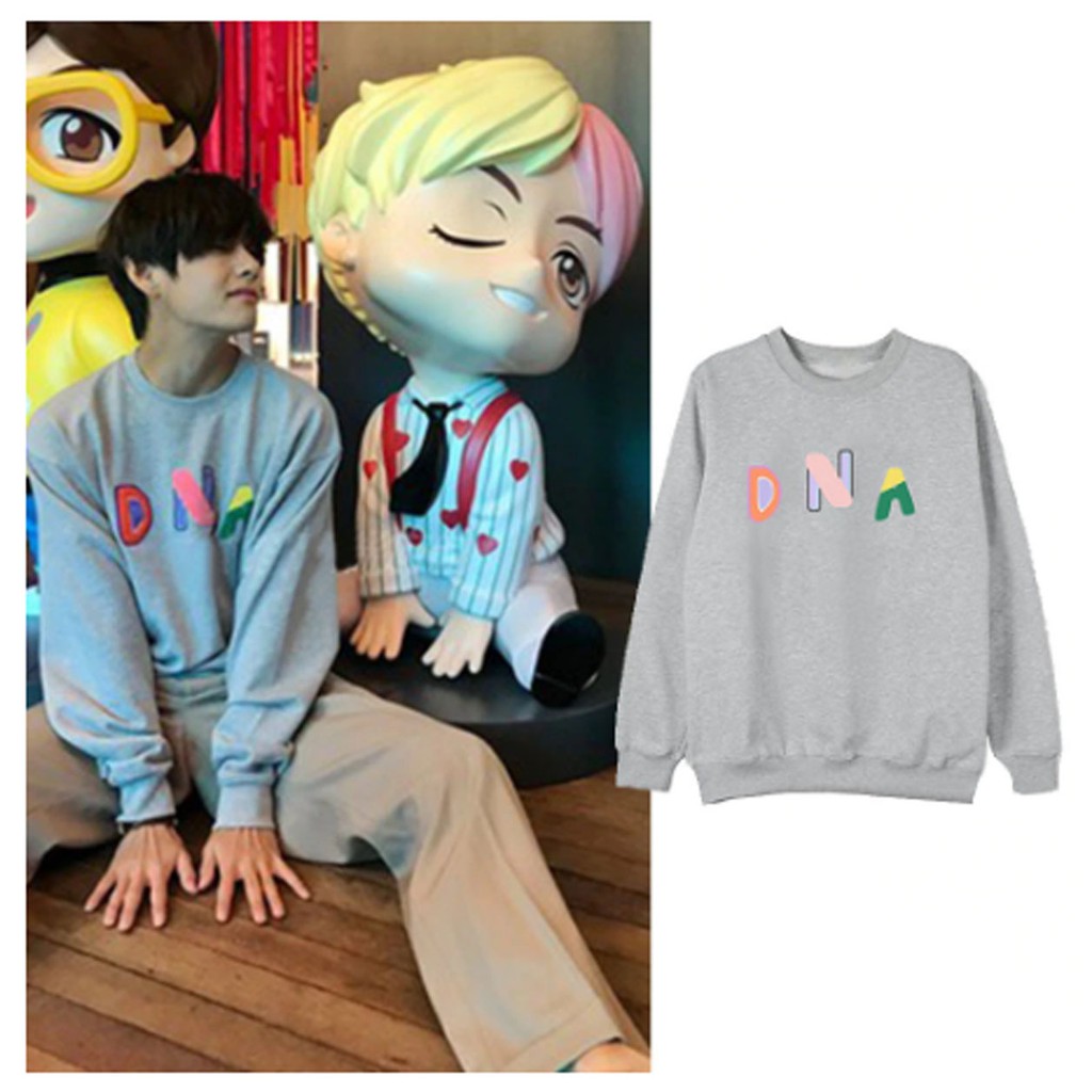 Jual SWEATER DNA BTS V (SABLON)| DNA WARNA | Shopee Indonesia