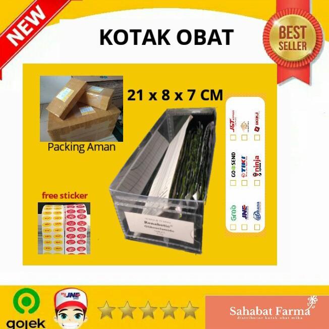 Jual Box Penyimpanan Obat - Kotak Obat Apotek Ukuran 21X8X7Cm Paket 200 ...