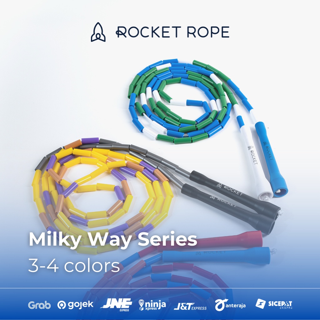 Jual [ROCKET ROPE] 3-4 Colors Beaded Jump Rope Milky Way Series Short ...