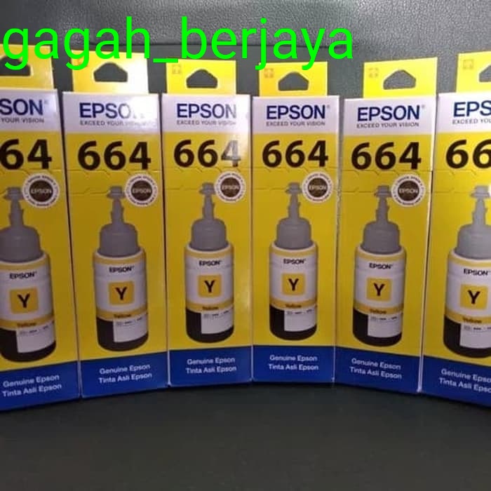 Jual TINTA EPSON 664 YELLOW ORIGINAL | Shopee Indonesia