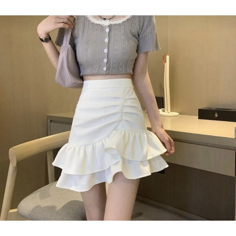 Jual (12) ROK RUFFLED FISHTAIL | Shopee Indonesia