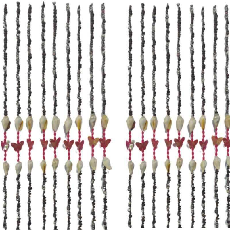 Jual TIRAI KERANG HITAM ATAU PUTIH VARIASI KUPU ISI 20 HELAI UKURAN 180 ...