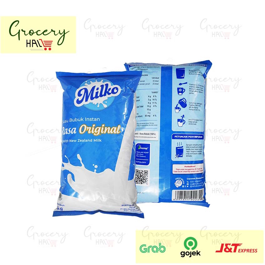 Jual MILKO SUSU BUBUK FULL CREAM 1KG - SUSU BUBUK NZMP | Shopee Indonesia