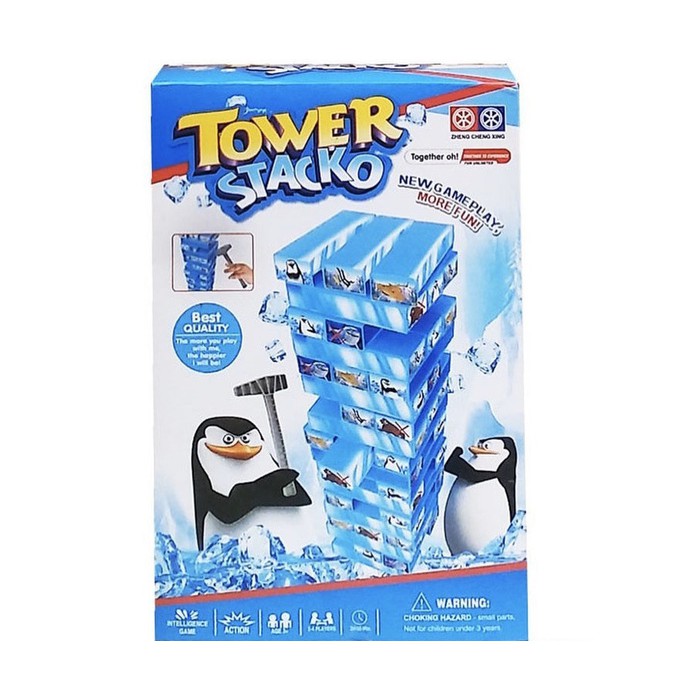Jual MAINAN TOWER STACKO PINGUIN JUMBO UNO STACKO ICE TOWER | Shopee ...