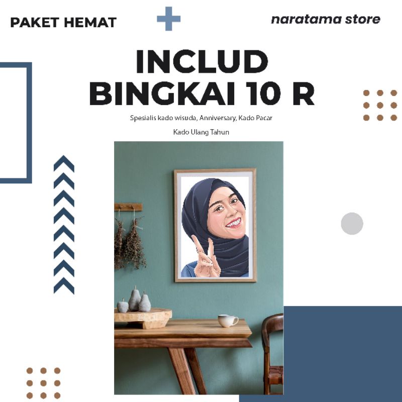 Jual Desain Foto Vektor + Cetak 20x30cm Kado Wisuda, Ulang Tahun, Kado Wedding | Shopee Indonesia