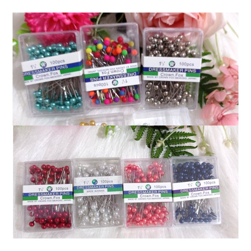 Jual Jarum Pentul Warna | Peniti Hijab warna|Jarum Pentul Gold|Jarum ...