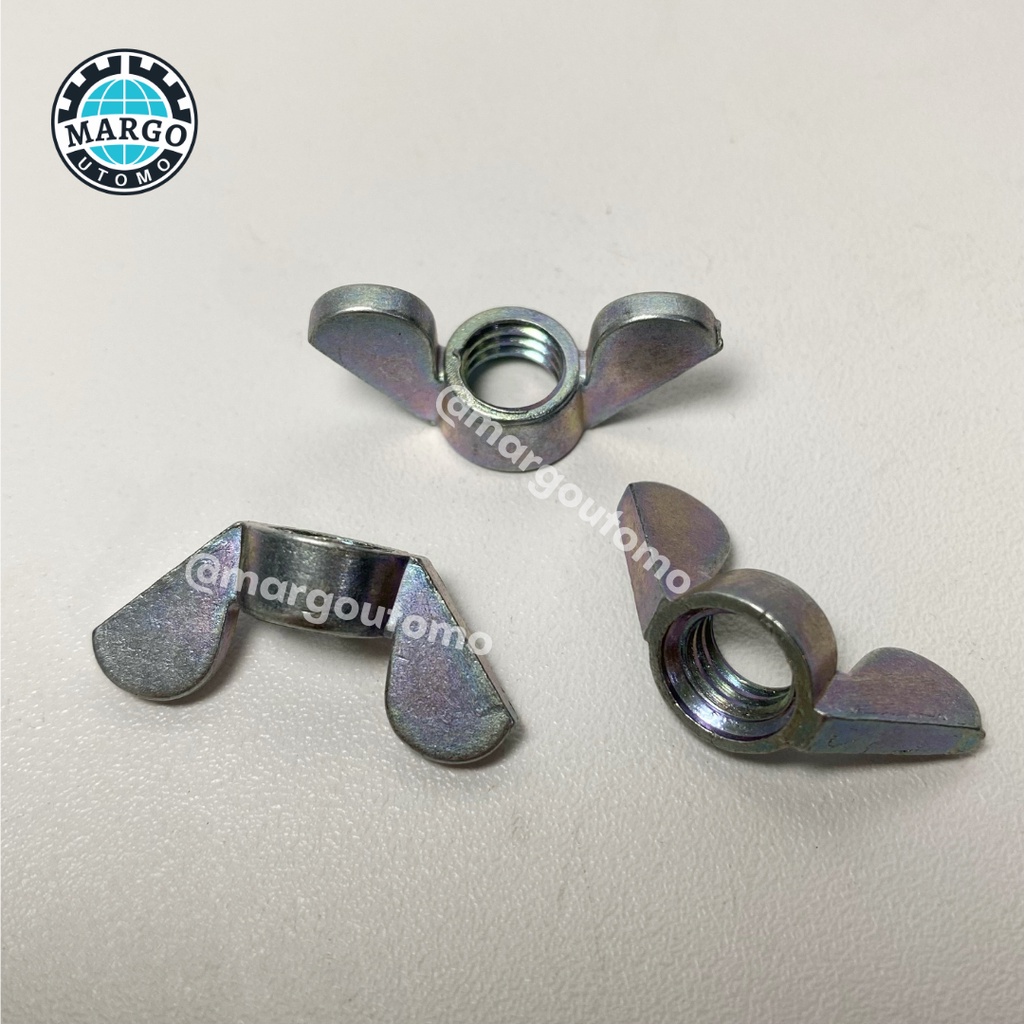 Jual Mur Kuping Wing Nut Kupu-Kupu M8 - 10 PCS | Shopee Indonesia