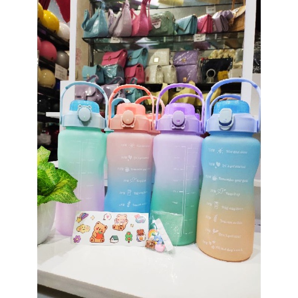 Jual Botol Viral Import 2,1 Liter + Stiker 2D + Stiker 3D | Shopee ...