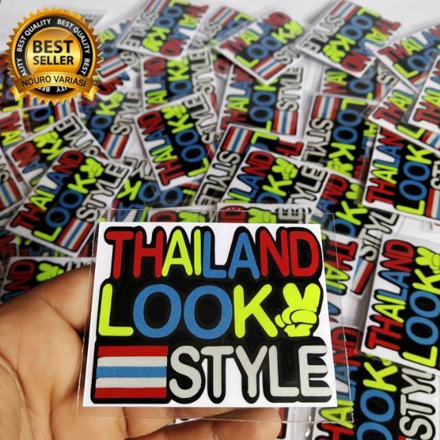 Jual stiker tumpuk sticker cutting LOOK STYLE NEW THAILAND THAILOOK ...