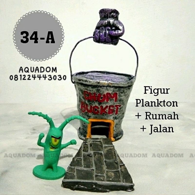 Jual HIASAN AKUARIUM CHUM BUCKET PLANKTON SPONGEBOB & FRIENDS | Shopee ...