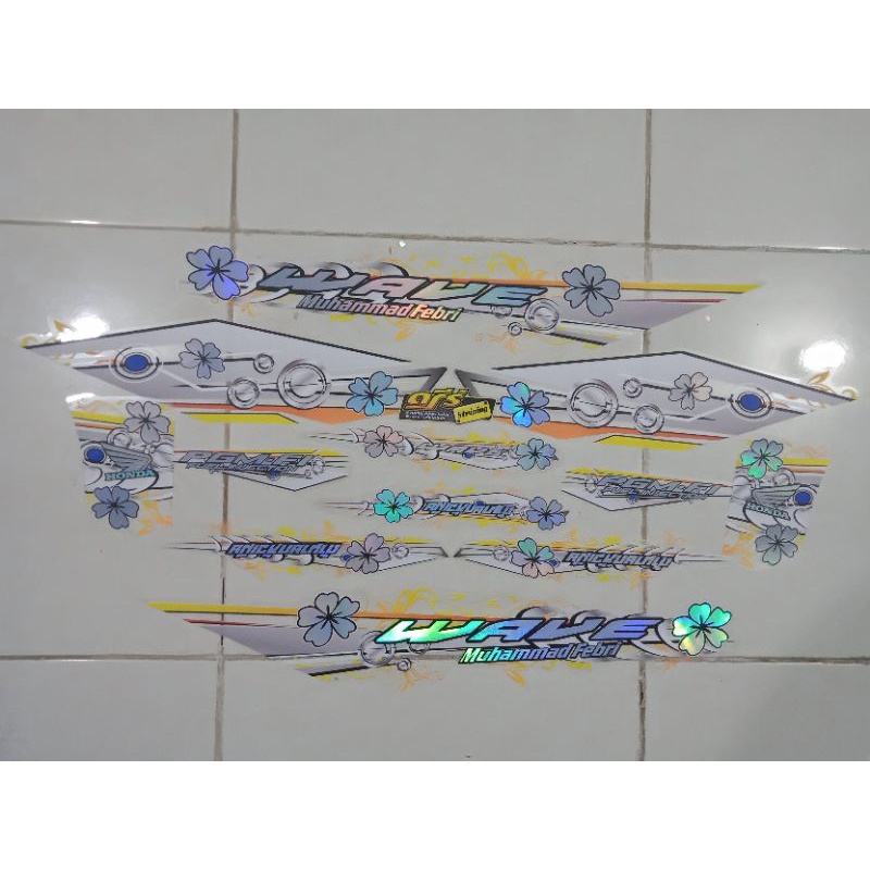 Jual Striping Supra fit Supra X Transparan Hologram custom | Shopee ...