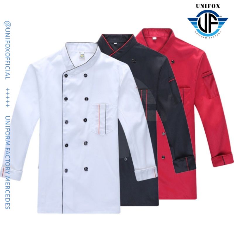 Jual UNIFOX CJR.V1 Long Uniform Chef Jacket Unisex Original Handmade ...